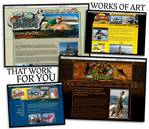 Fishing Charter Website Design | BoldWater Marine Art & Websites